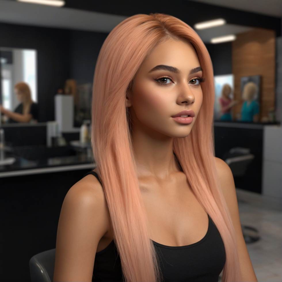 Peach Fuzz es el color de cabello de tendencia en 2024.